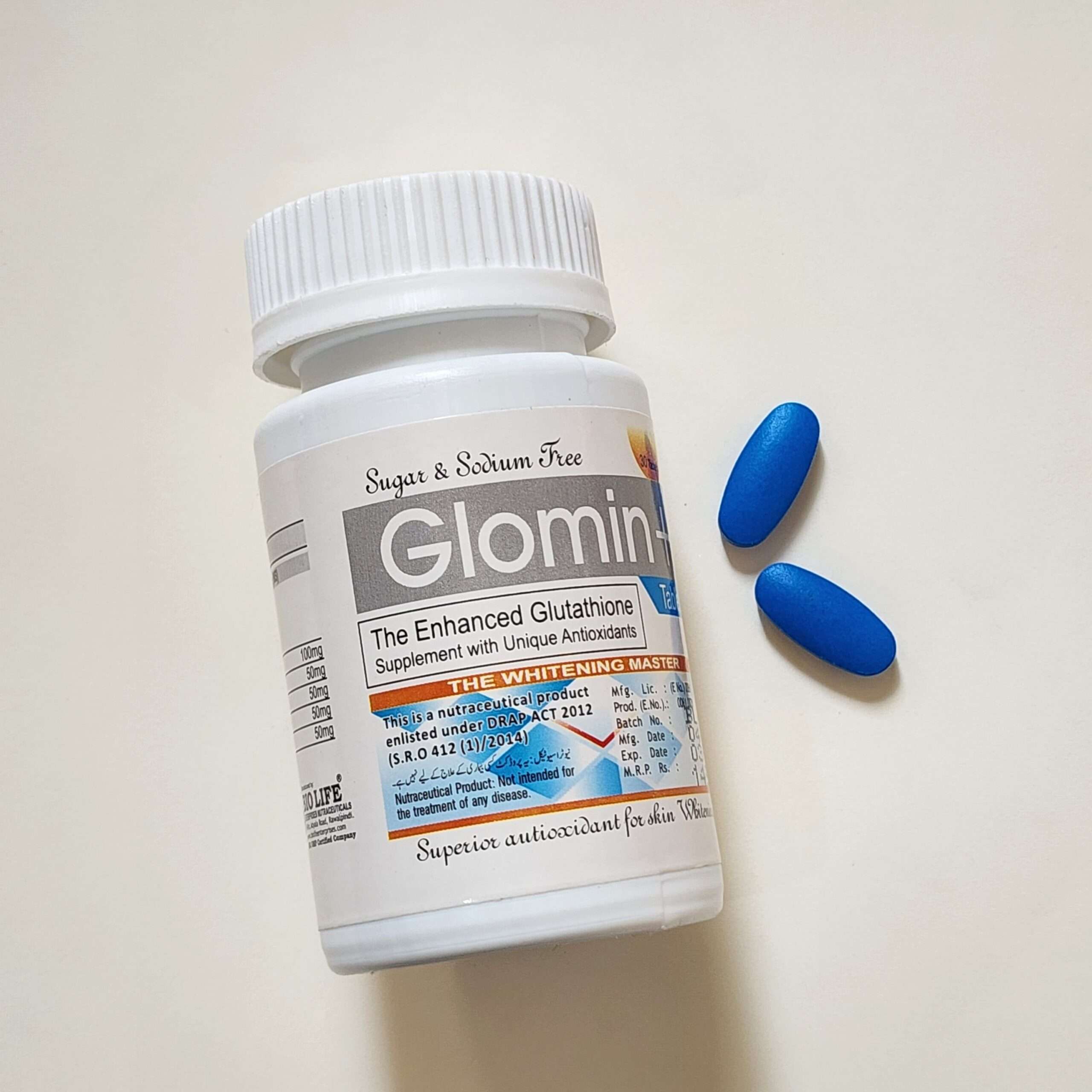 Glomin+ Whitening Tablets - Glutasthetics